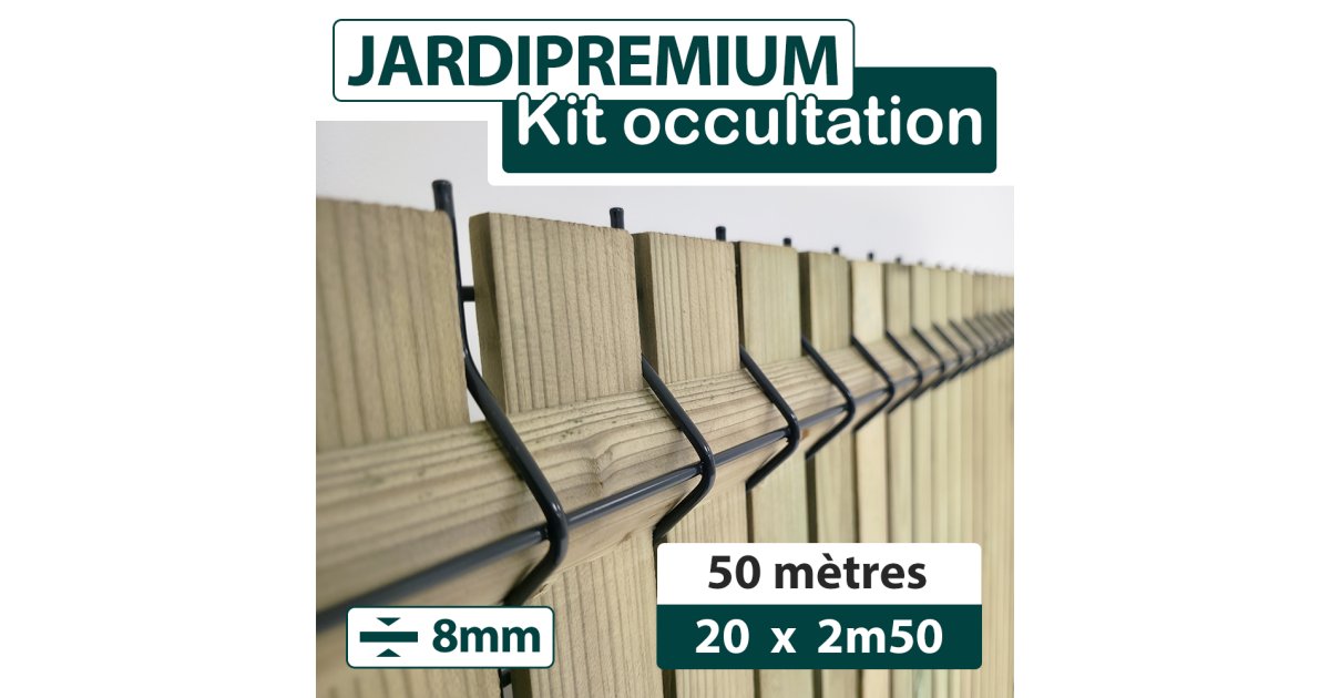 Kit Occultation PVC Souple - Brise Vue Grillage Rigide
